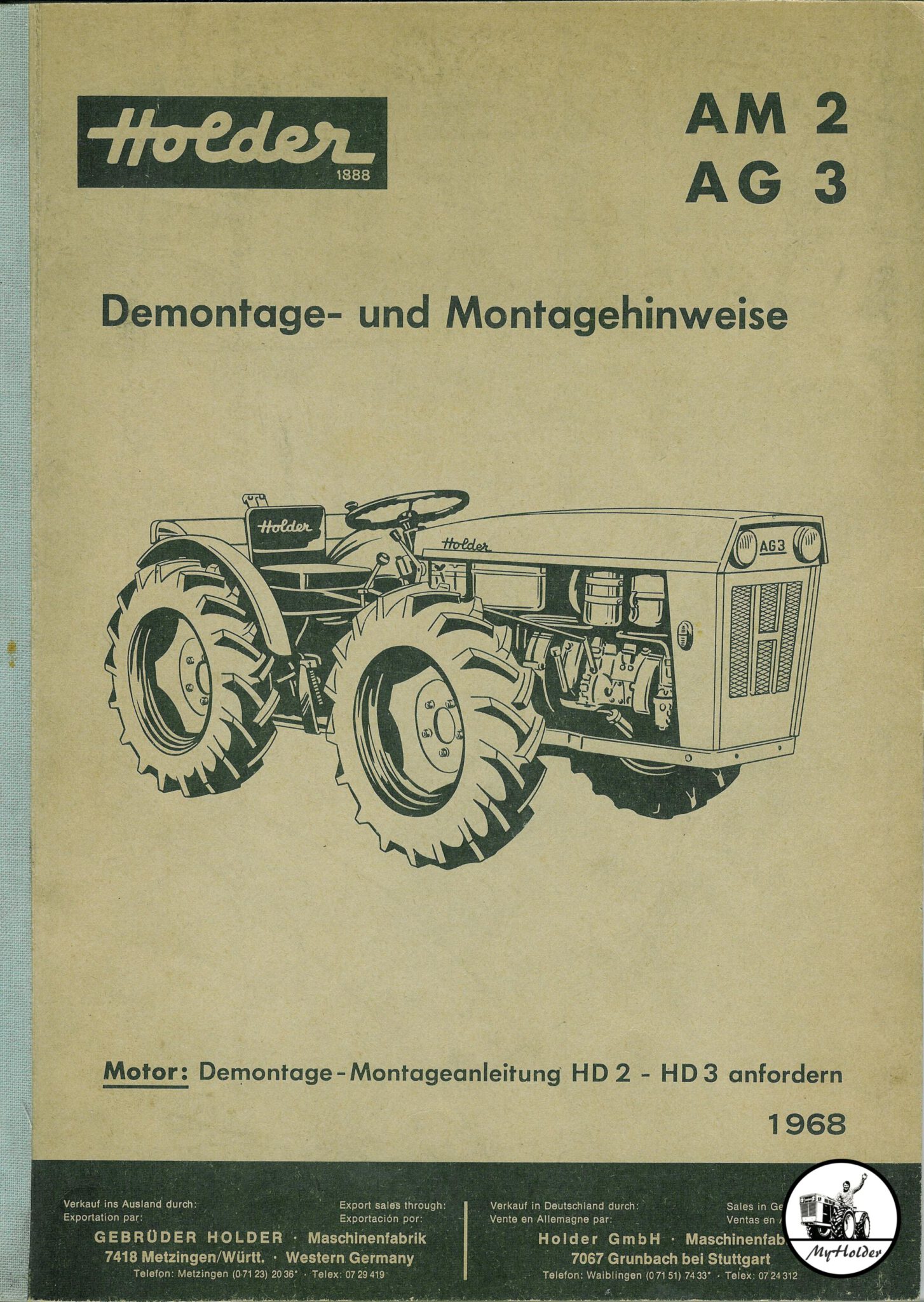 Holder AM2 AG3 Reparaturanleitung – MeinHolder